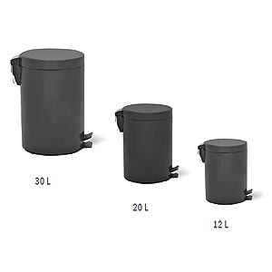ΧΑΡΤΟΔΟΧΕΙΟ ΙΝΟΧ ΜΑΥΡΟ ΜΑΤ 12L - S-Control